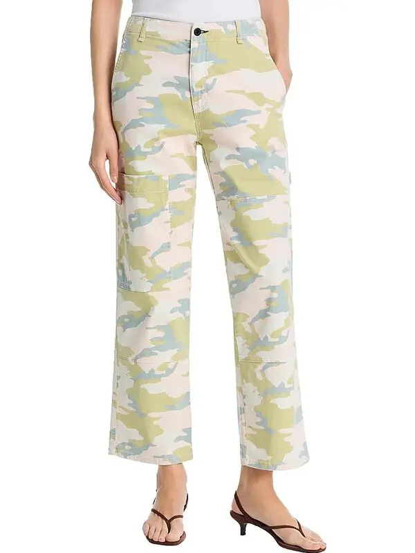 ASKK NY Carpenter High-rise Straight Jeans - Pink Camo