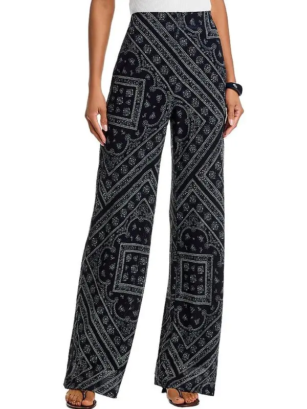 Veronica Beard Hadria Wide Leg Trousers - Navy/dove