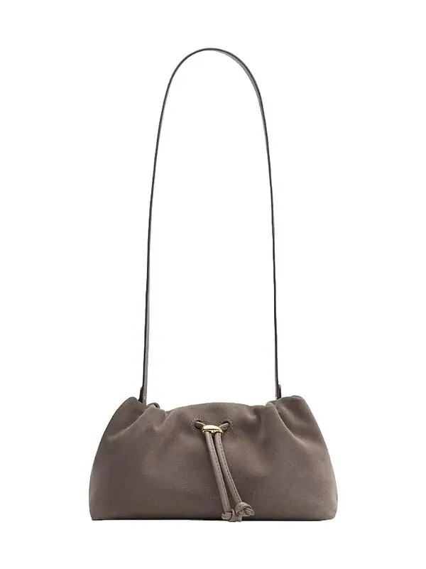 Cuyana Suede Mini Dia Bag - Clay
