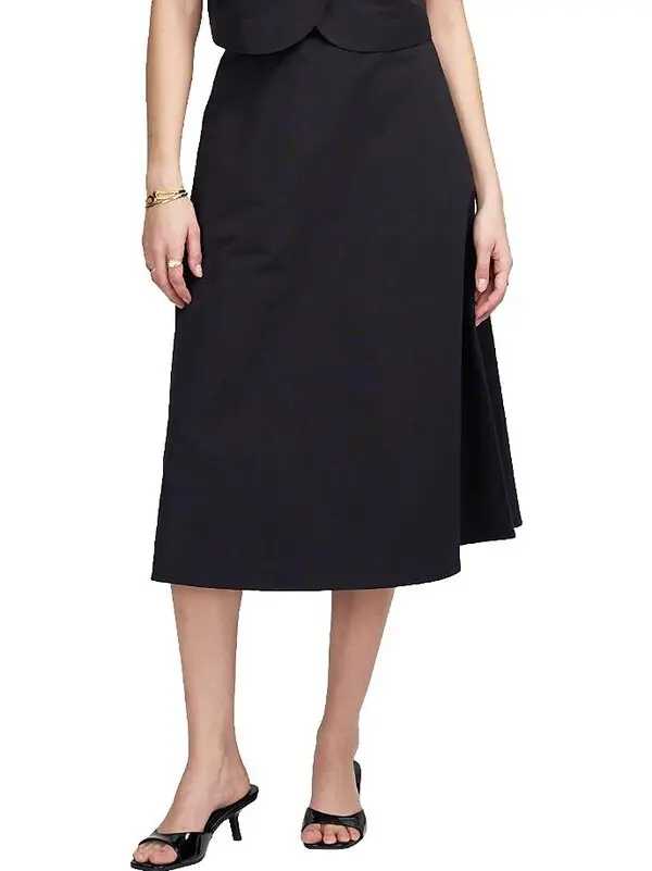 ELLE COLLECTION Midi Skirt - Black