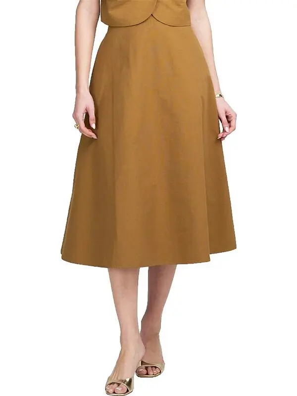 ELLE COLLECTION Midi Skirt - Gold