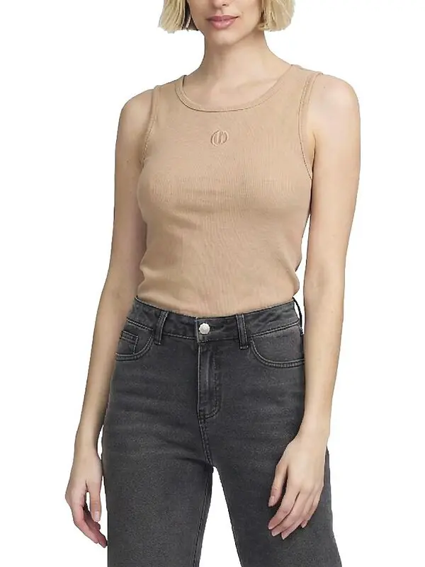 ELLE COLLECTION 2-pack Elle Logo Tank - Mocha Navy
