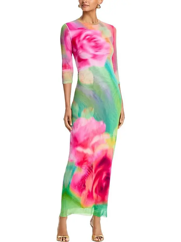 AFRM Kira Maxi Dress - Green Rose