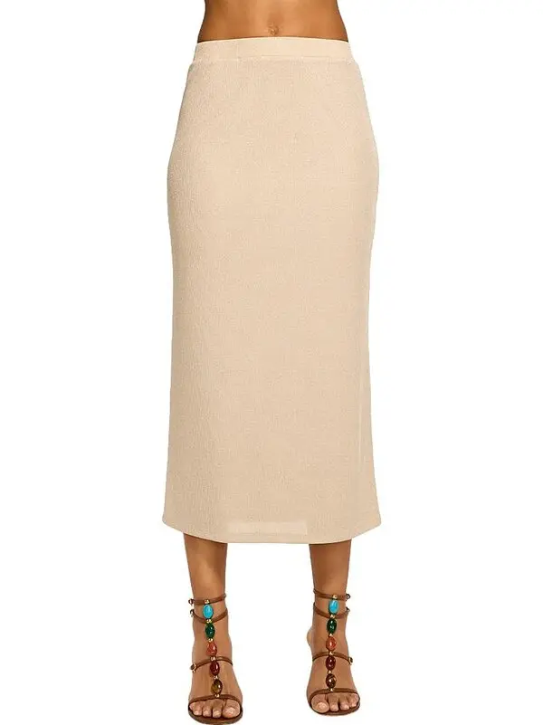 Ramy Brook Jade Midi Skirt - Gold