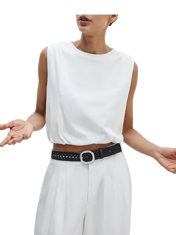 Rag & Bone Mica Bubble Top - White