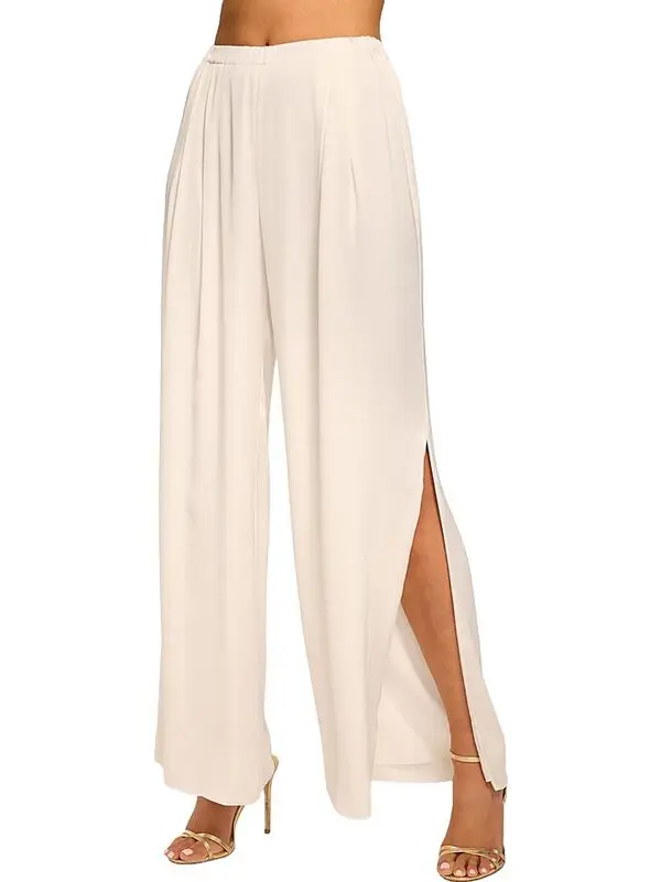 Ramy Brook Jolie Crepe Pants - Ivory