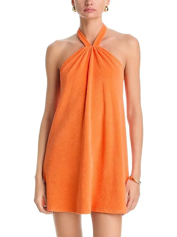 Xirena Lolita Halter Neck Dress - Mandarine