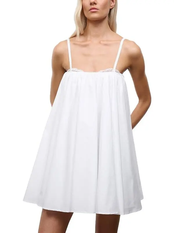 Staud Cecily Mini Dress - White