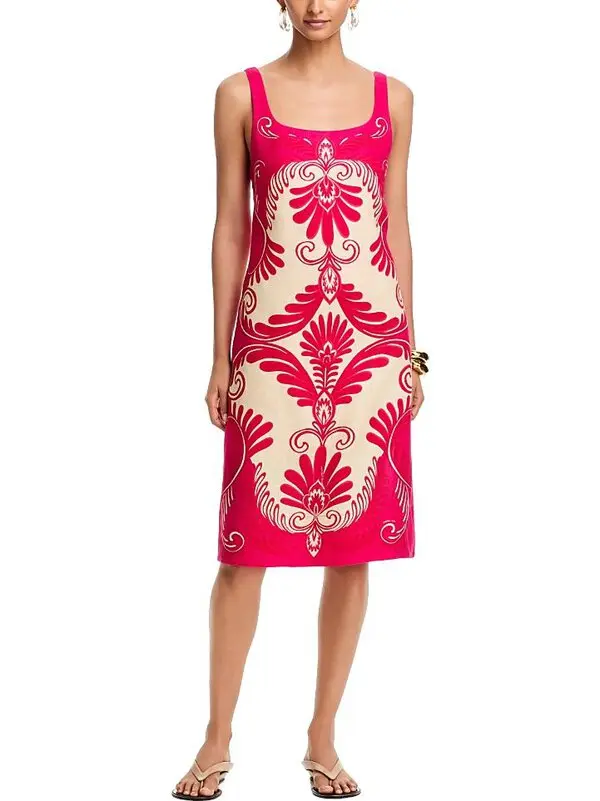 Farm Rio Spring Arabesque Midi Dress - Spring Arabesc