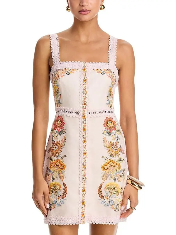 Farm Rio Ligia Square Neck Dress - Ligia Floral