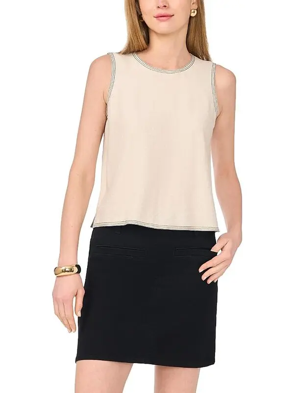 Vince Camuto Sleeveless Top - Soft Cream