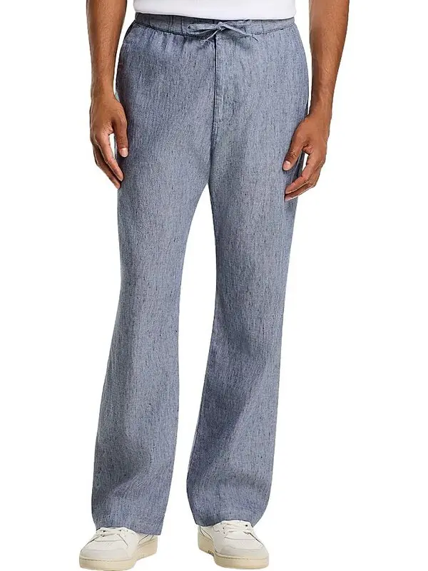 Michael Kors Linen Blend Beach Pants - Midnight