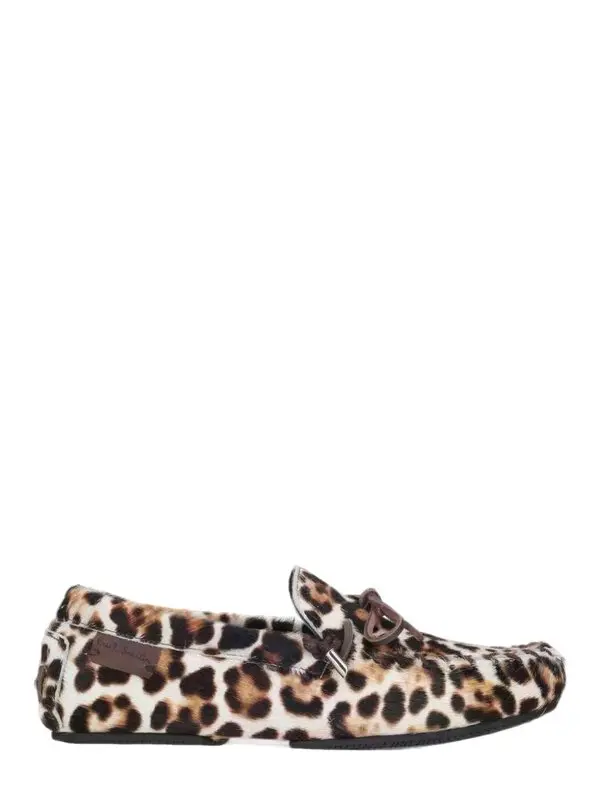 Paul Smith Sonna Animal-print Loafers - Neutrals