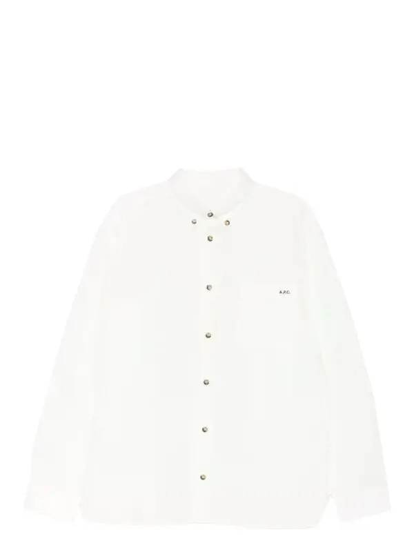 A.p.c. Button-down Pocket Shirt - White