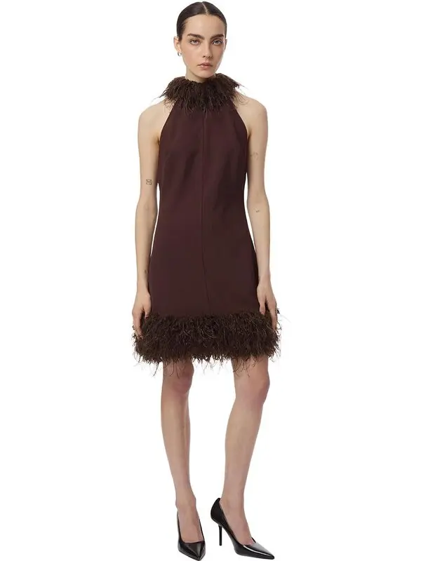 Apparis Re Matisse Mini Dress - Deep Brown/deep Brwn