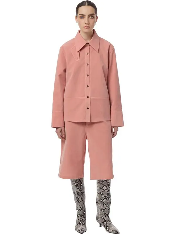 Apparis Re Ren Sans Suede Bermuda Shorts - Peach