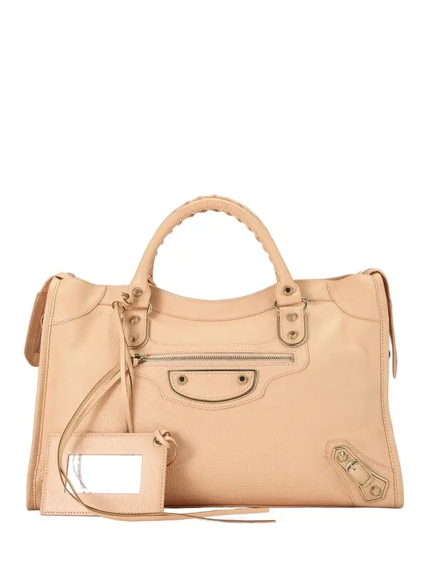 Balenciaga Metallic Edge Classic City Bag - Pink