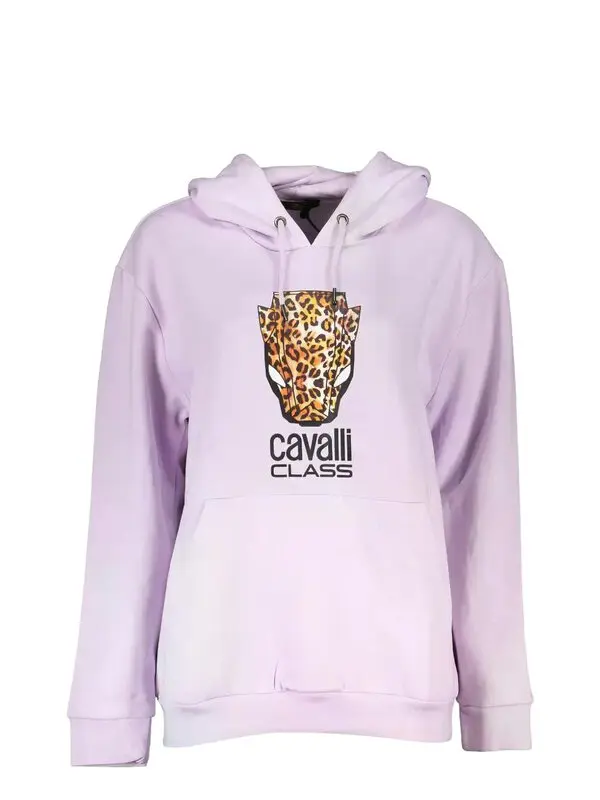 Roberto Cavalli Leopard-head Print Hoodie - Purple
