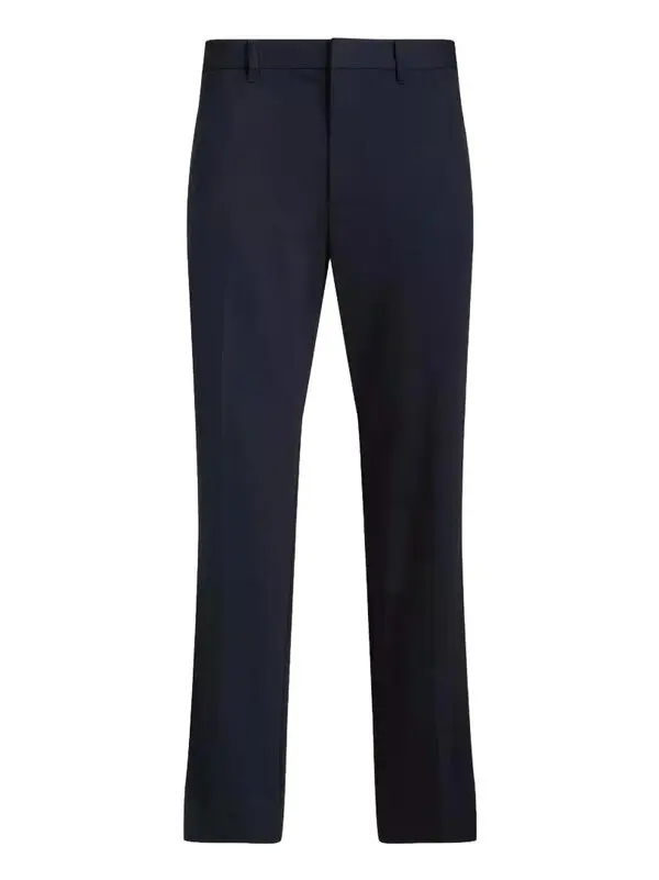 Emporio Armani Belt-loop Tailored Trousers - Blue