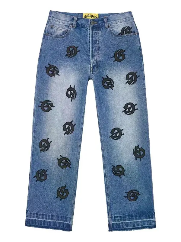 GODSPEED Infinity V2 Logo-patch Jeans - Blue