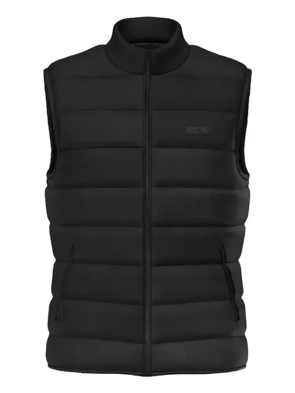 Guess Quilted Sleeveless Jacket - Black