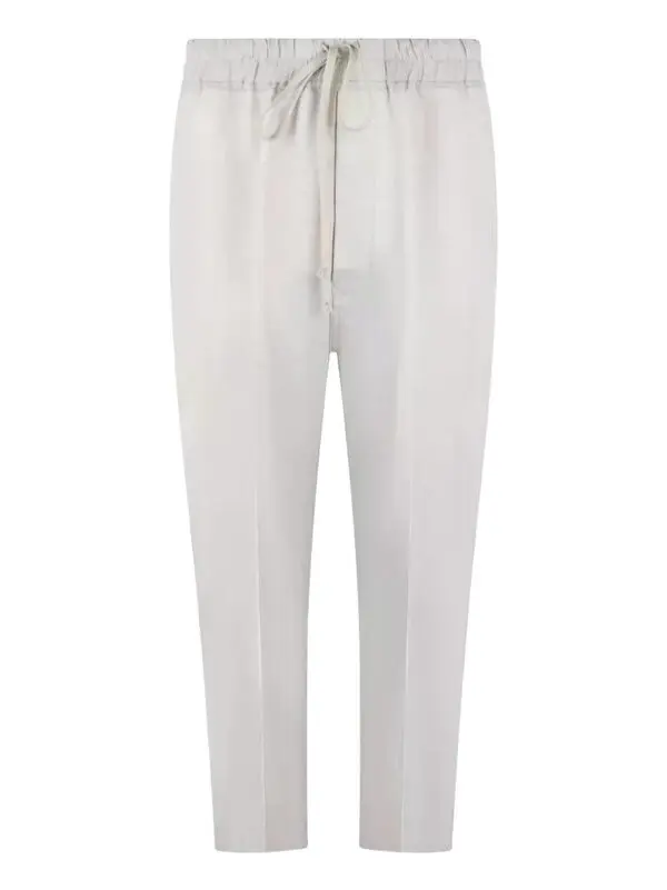 Rick Owens Drawstring Waist Tapered Leg Track Pants - Grey