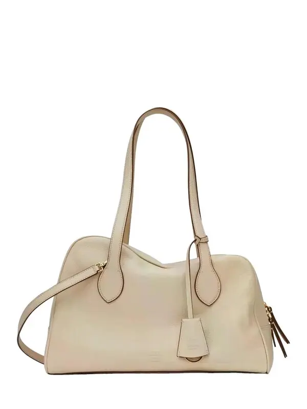 ATP ATELIER Grained Leather Tote Bag - Neutrals