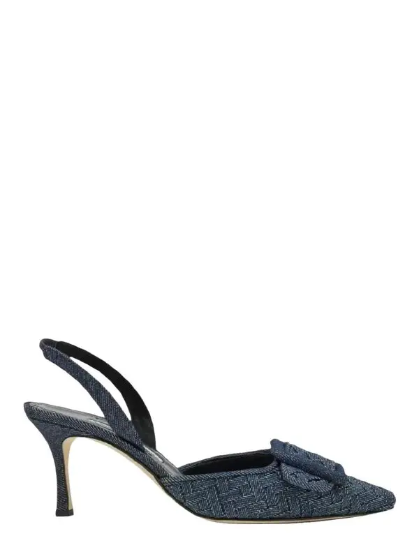 Manolo Blahnik Maysli Buckle-detail Pumps - Blue