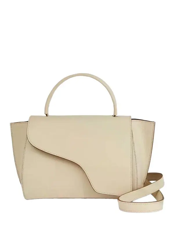 ATP ATELIER Arezzo Asymmetric Leather Tote - Neutrals