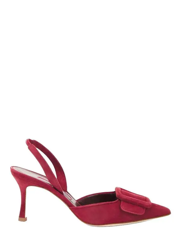 Manolo Blahnik Maysli Buckle-detail Pumps - Red