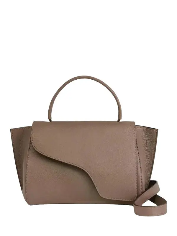 ATP ATELIER Arezzo Asymmetric Leather Tote - Neutrals