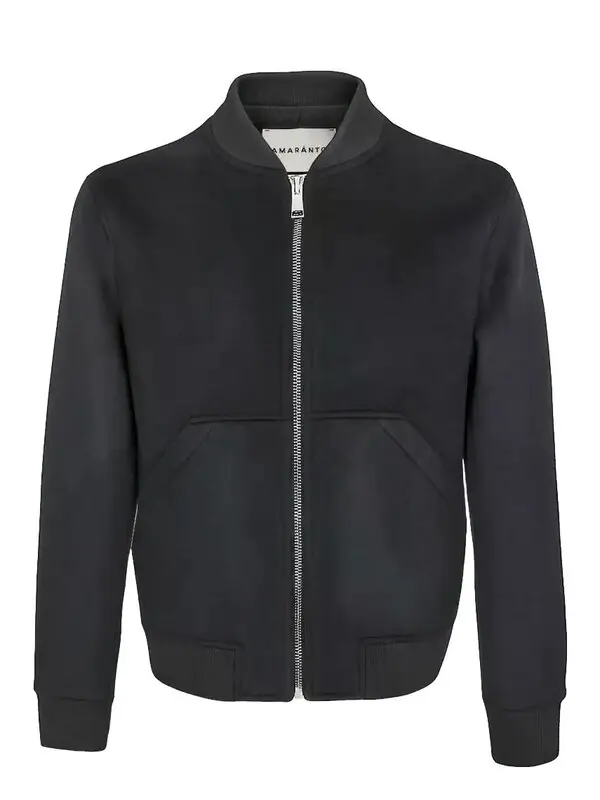 AMARANTO Zip-up Bomber Jacket - Grey