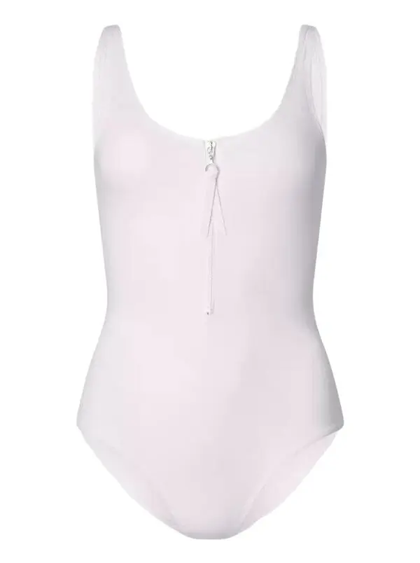 Loulou De Saison Zip-fastening One-piece Swimsuit - White