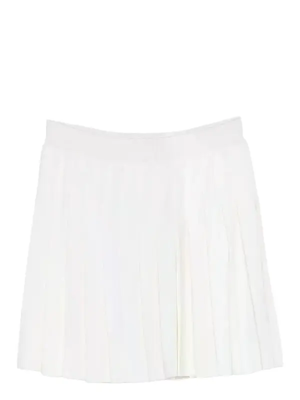 Ermanno Scervino Pleated Knitted Mini Skirt - Neutrals