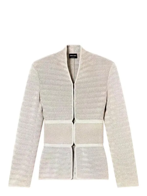 Giorgio Armani Panelled Jacket - Neutrals
