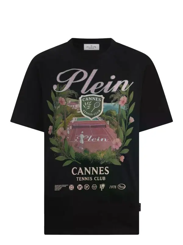 Philipp Plein Cannes Tennis Club T-shirt - Black