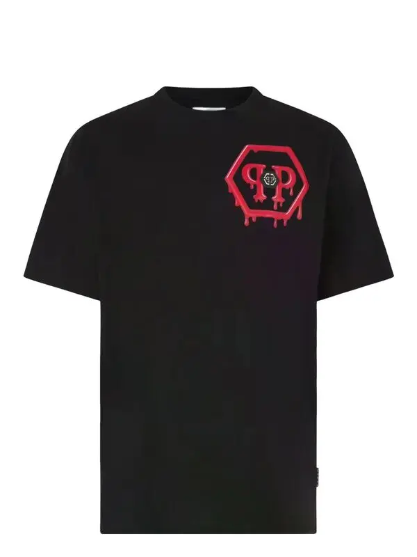 Philipp Plein Logo-print Round-neck T-shirt - Black