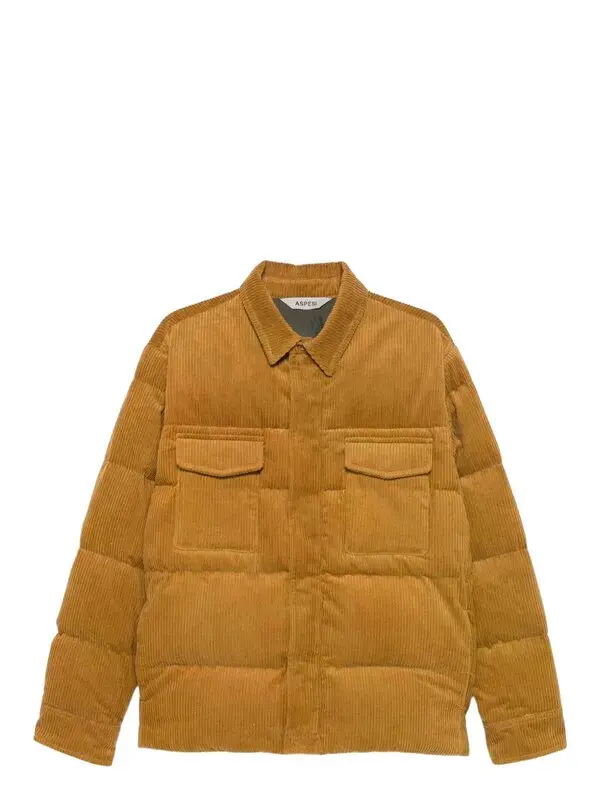 Aspesi Flap-pockets Corduroy Bomber Jacket - Brown