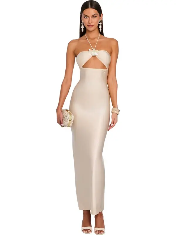 SHANI SHEMER Emeline Maxi Dress - Macadamia