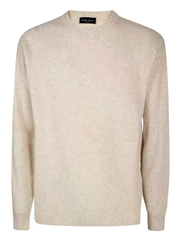 ROBERTO COLLINA Crew-neck Sweater - Neutrals
