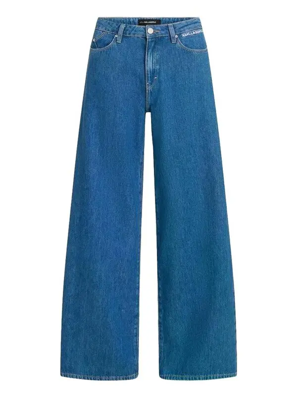 Karl Lagerfeld Logo-motif Jeans - Blue