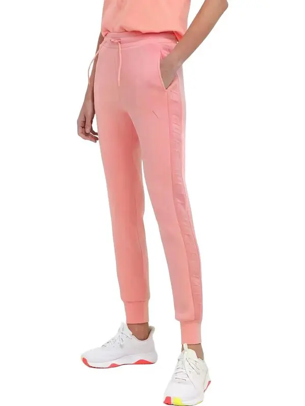 Guess Logo Embossed Track Pants - Pink