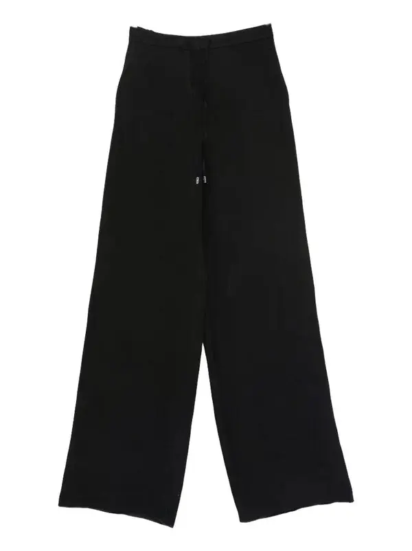 Max Mara Drawstring-waist Trousers - Black