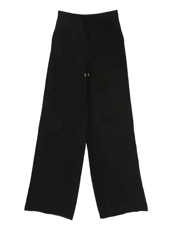 Max Mara Drawstring-waist Trousers - Black