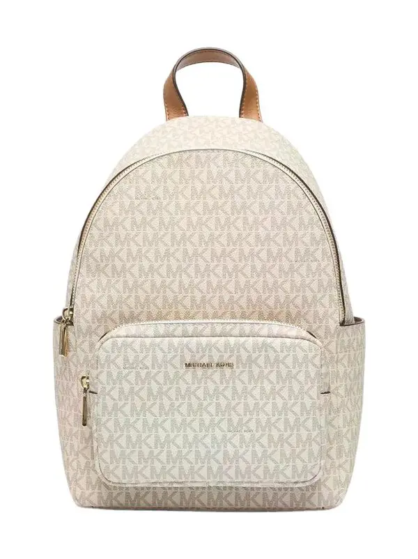 Michael Kors Tanner Monogram-print Backpack - Neutrals