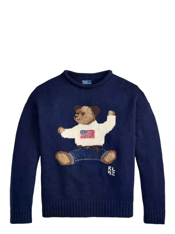 Polo Ralph Lauren Polo Bear Roll-neck Sweater - Blue