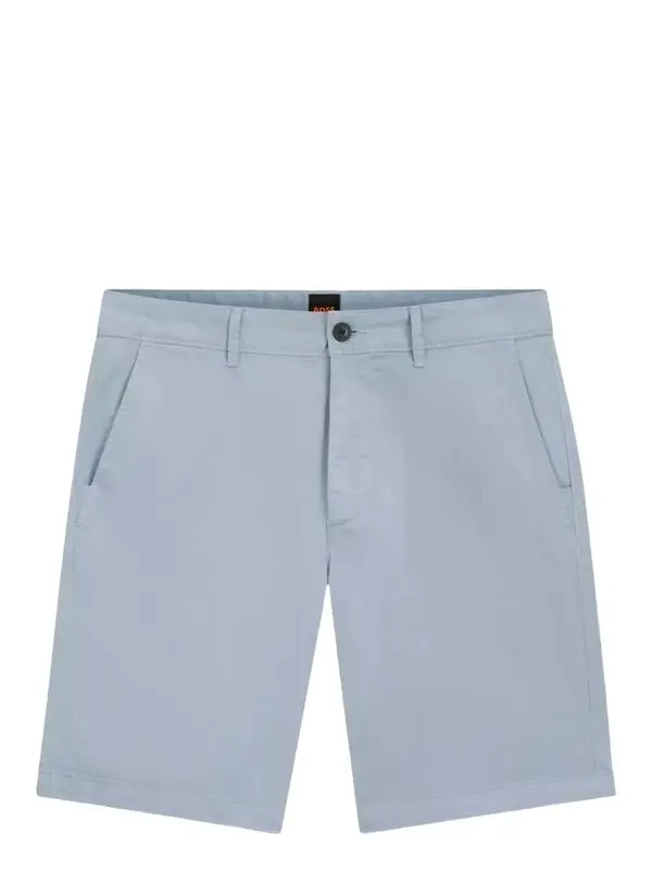 BOSS Slim-fit Cotton Chino Shorts - Blue