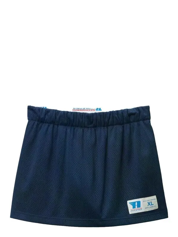 Alexander Wang Mesh Logo-patch Shorts - Blue