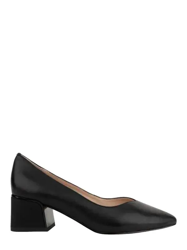 LINDA BAUMANN Pointed-toe Block-heel Pumps - Black