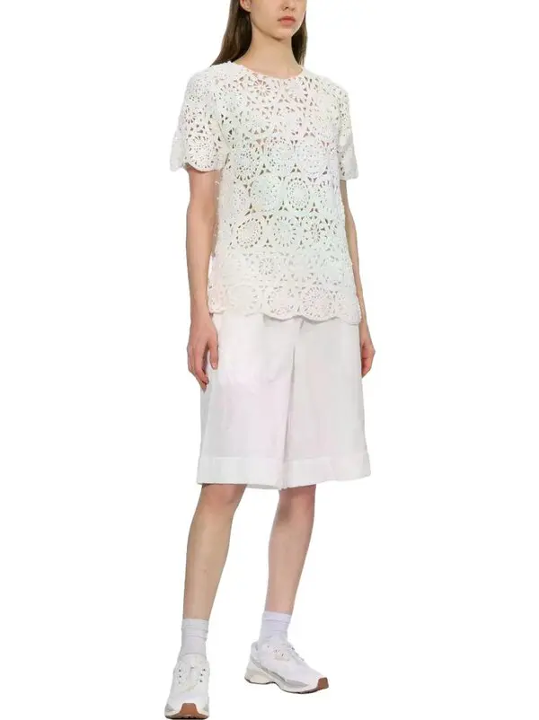 Comme Des Garçons Crochet Top - White